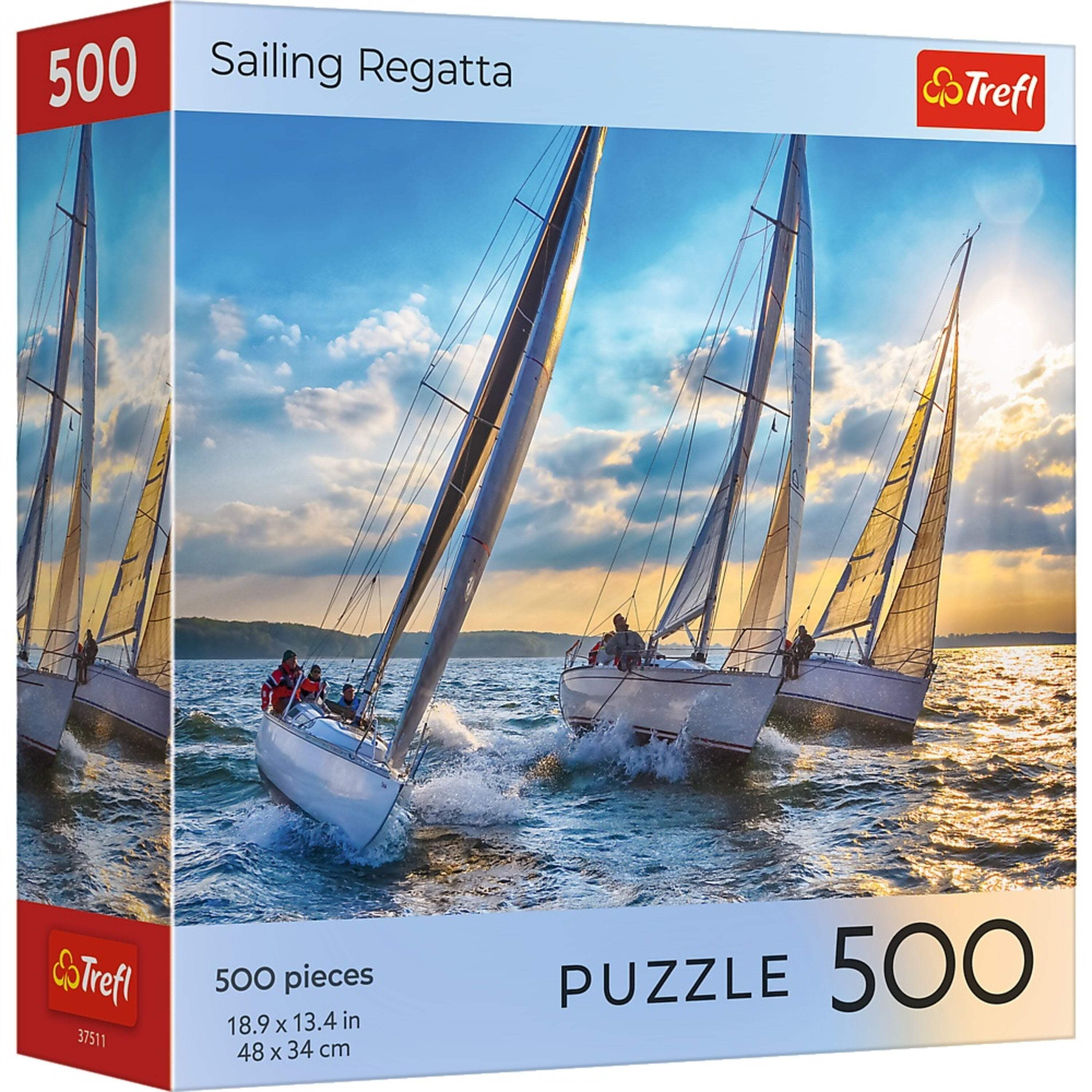 Trefl Red 500 Piece Puzzle - Sports - Sailing Regatta - Walmart.com