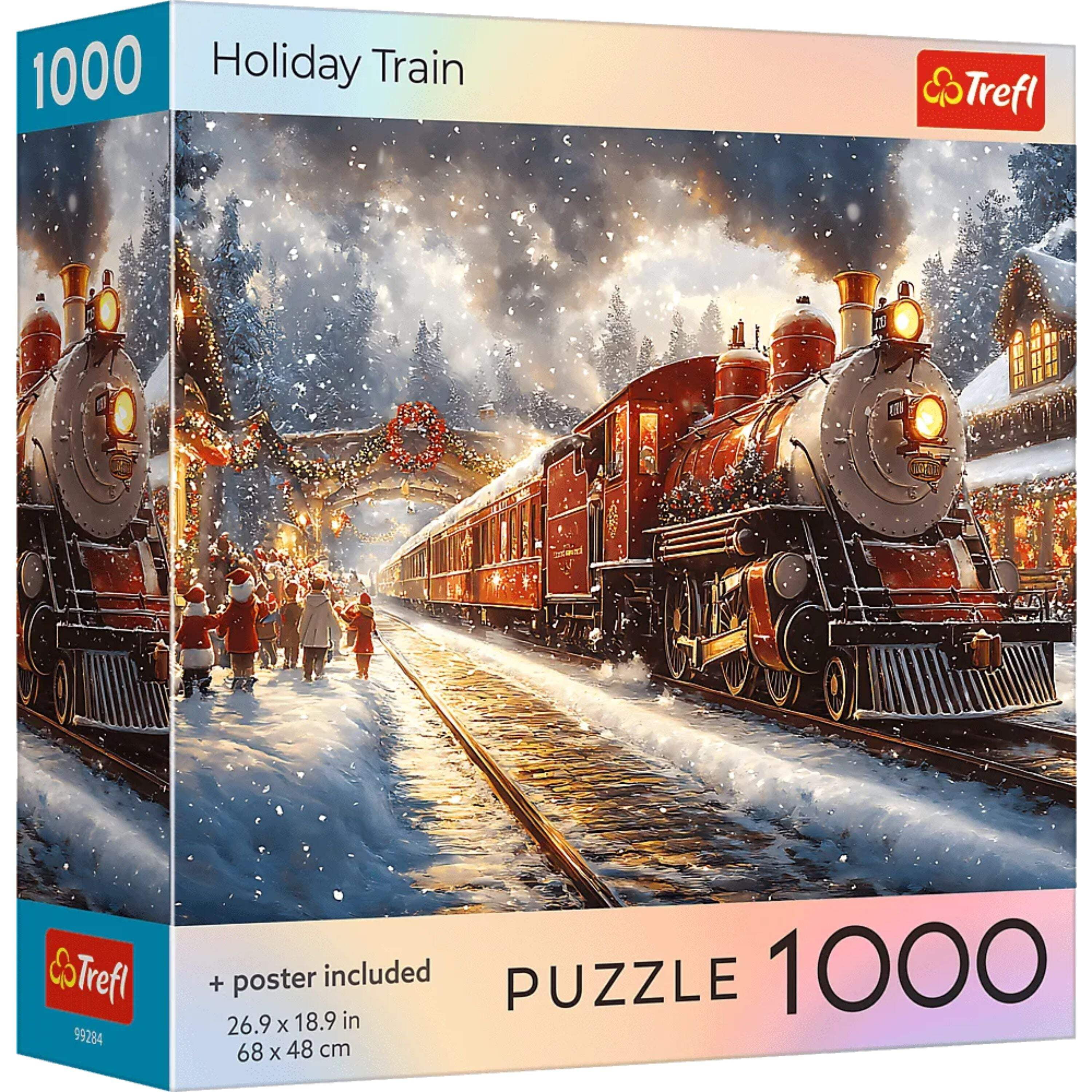 Trefl Red Holiday Train 1000 Piece Puzzle - Walmart.com