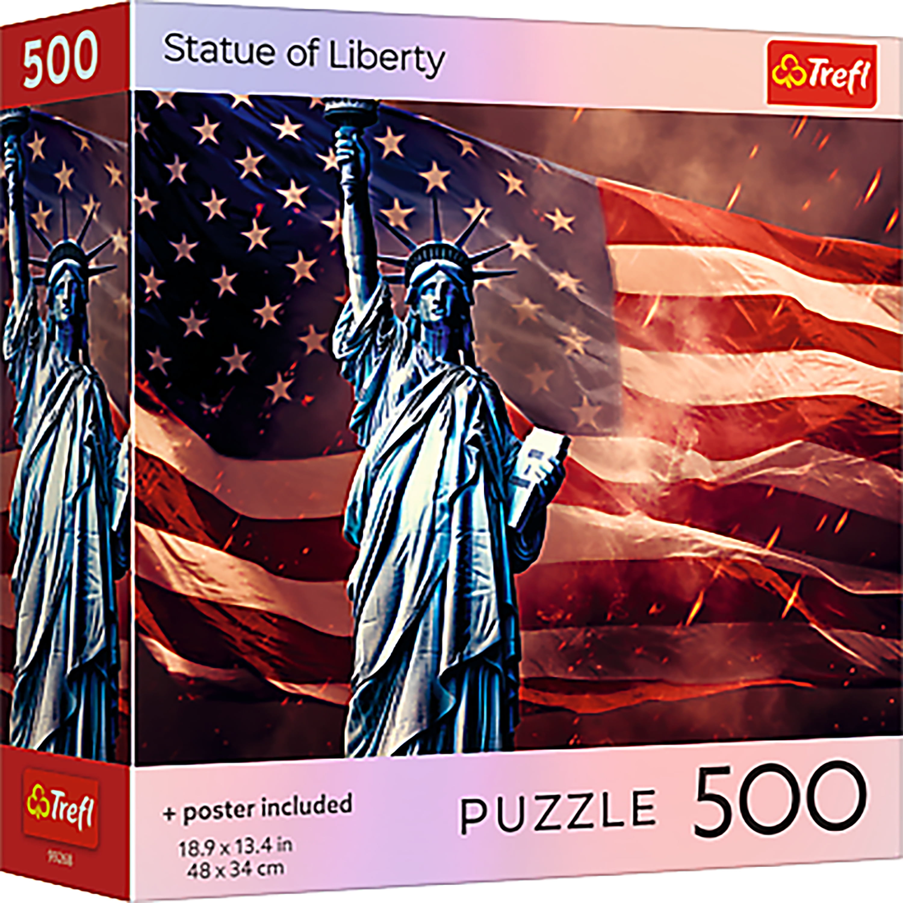 Trefl Red Statue of Liberty 500 Piece Puzzle - Walmart.com