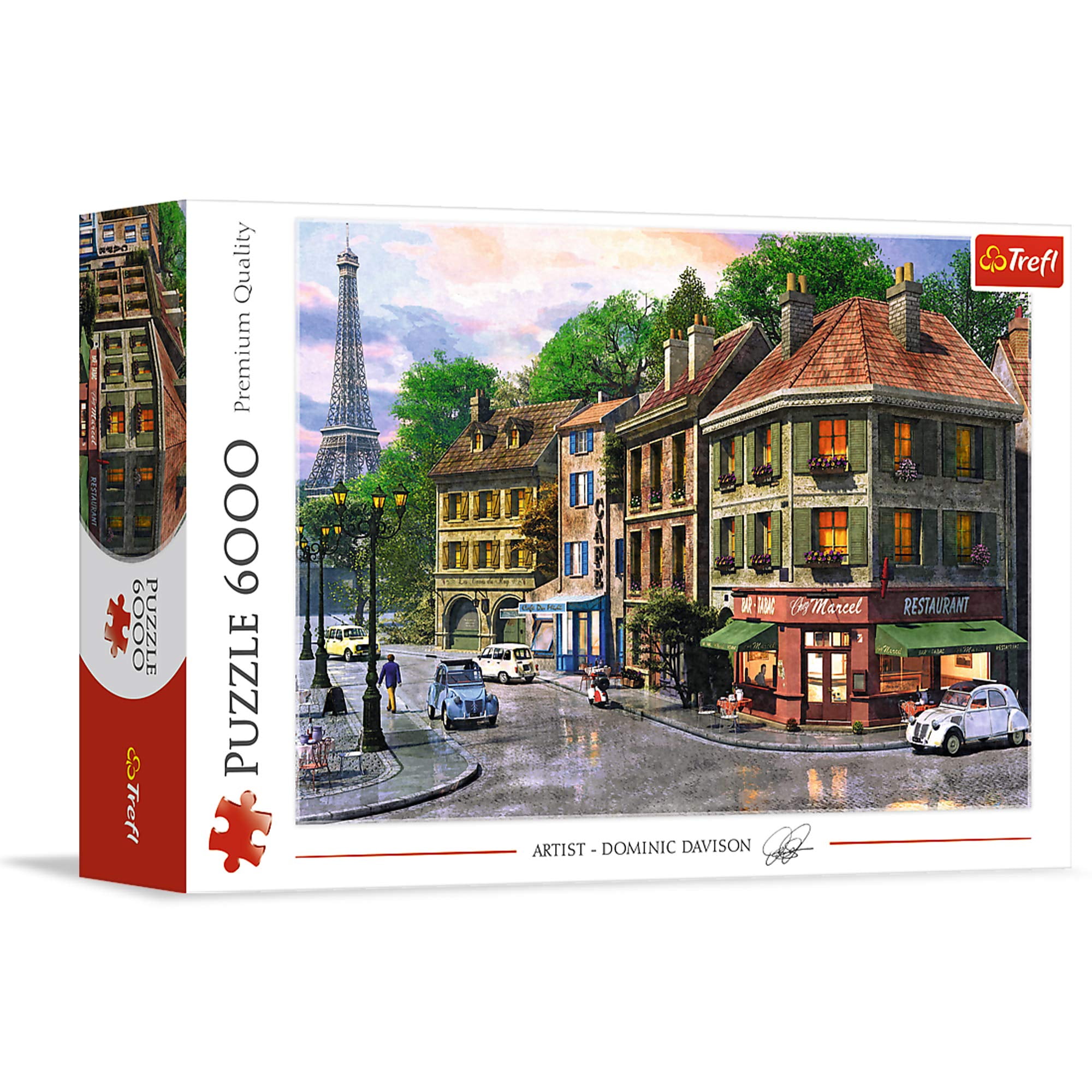 Trefl Street of Paris MMF7 6000 Piece Jigsaw Puzzle Red 54"x38" Print ...