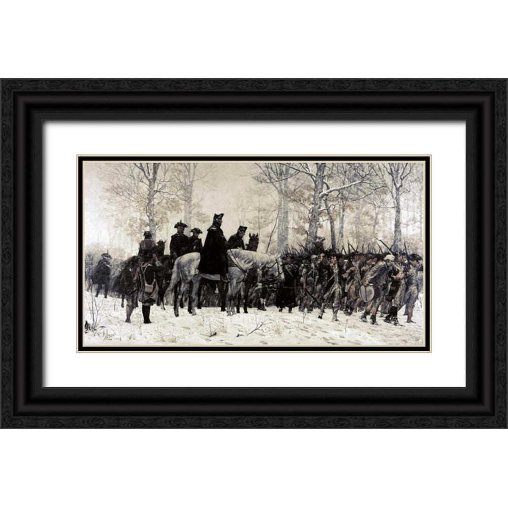 Trego, William T. 32x19 Black Ornate Wood Framed with Double Matting ...