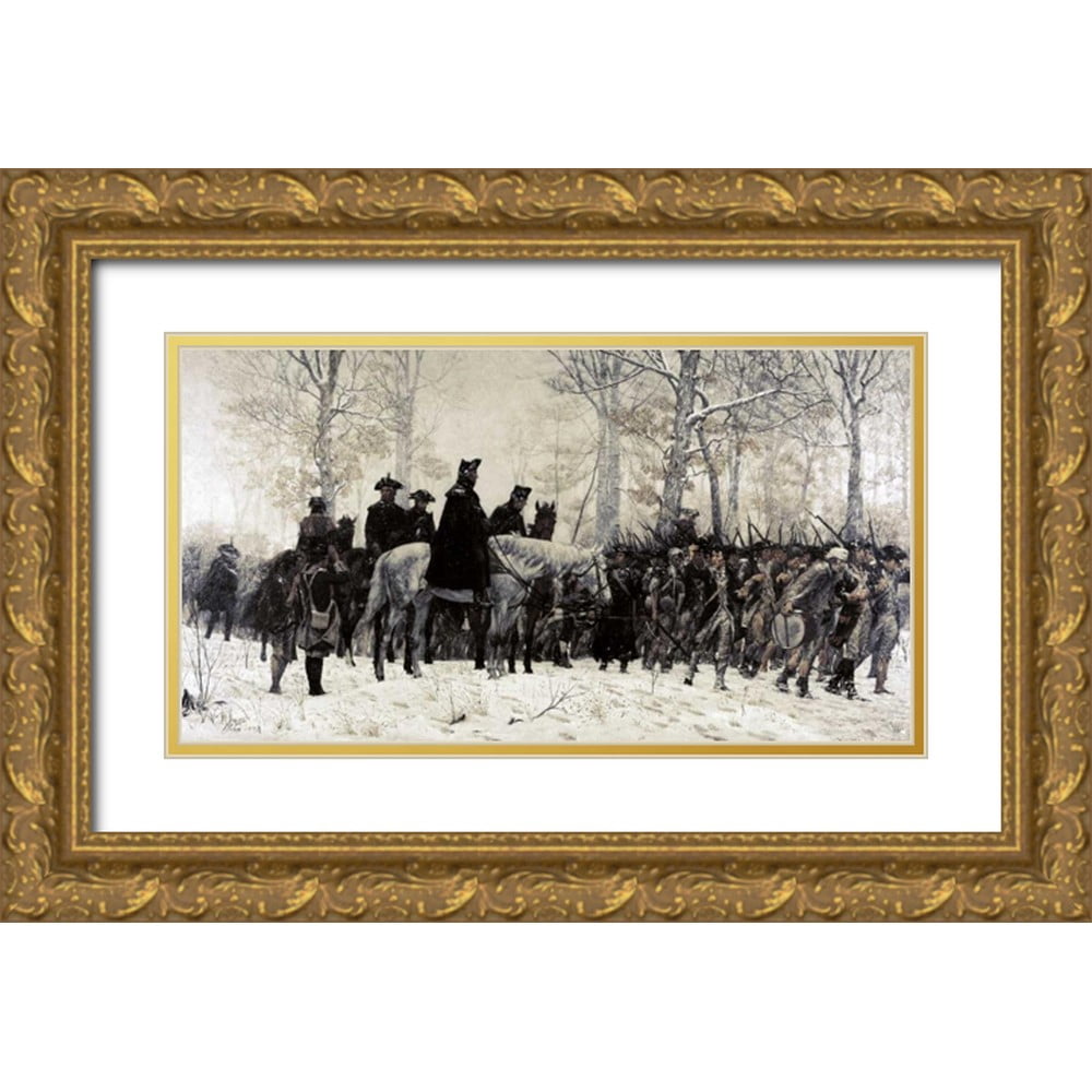 Trego, William T. 32x19 Gold Ornate Wood Framed with Double Matting ...