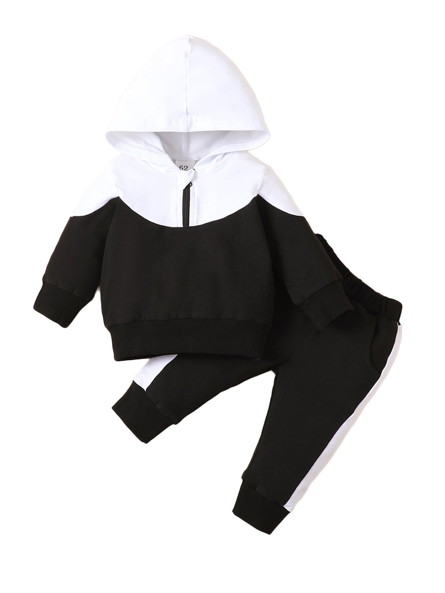Tregren Baby Fall Outfits for Girls Boys Zipper Closure Hoodie ...