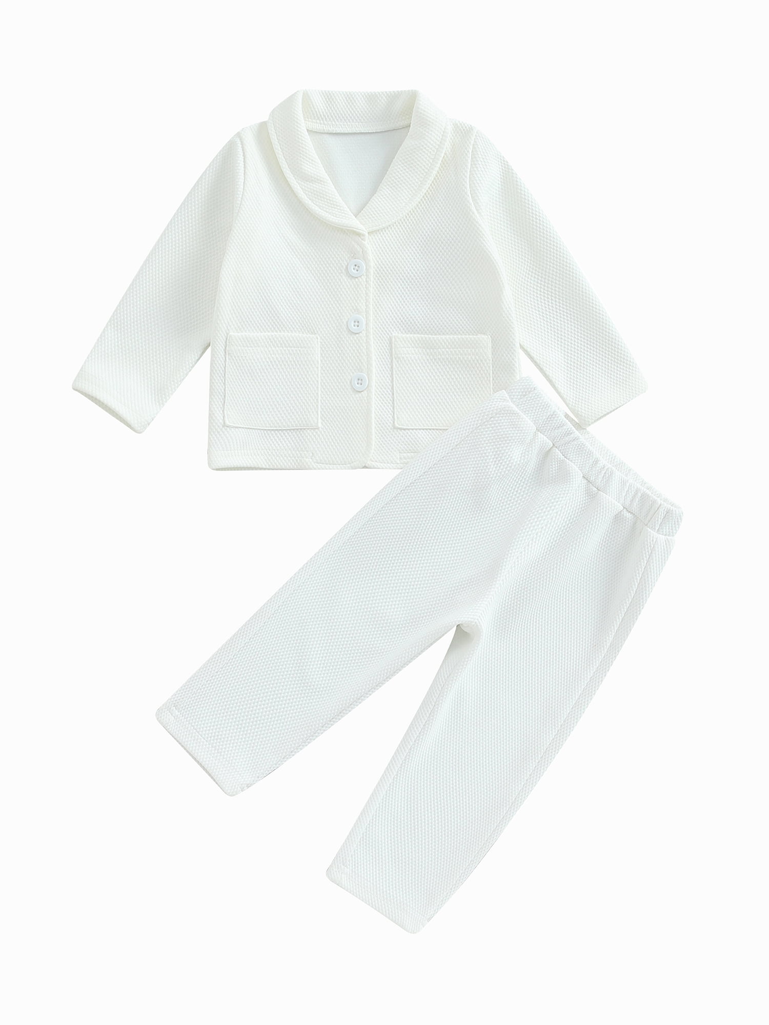 Tregren Toddler Baby Boy Clothes Fall Winter Outfit Long Sleeve Button ...