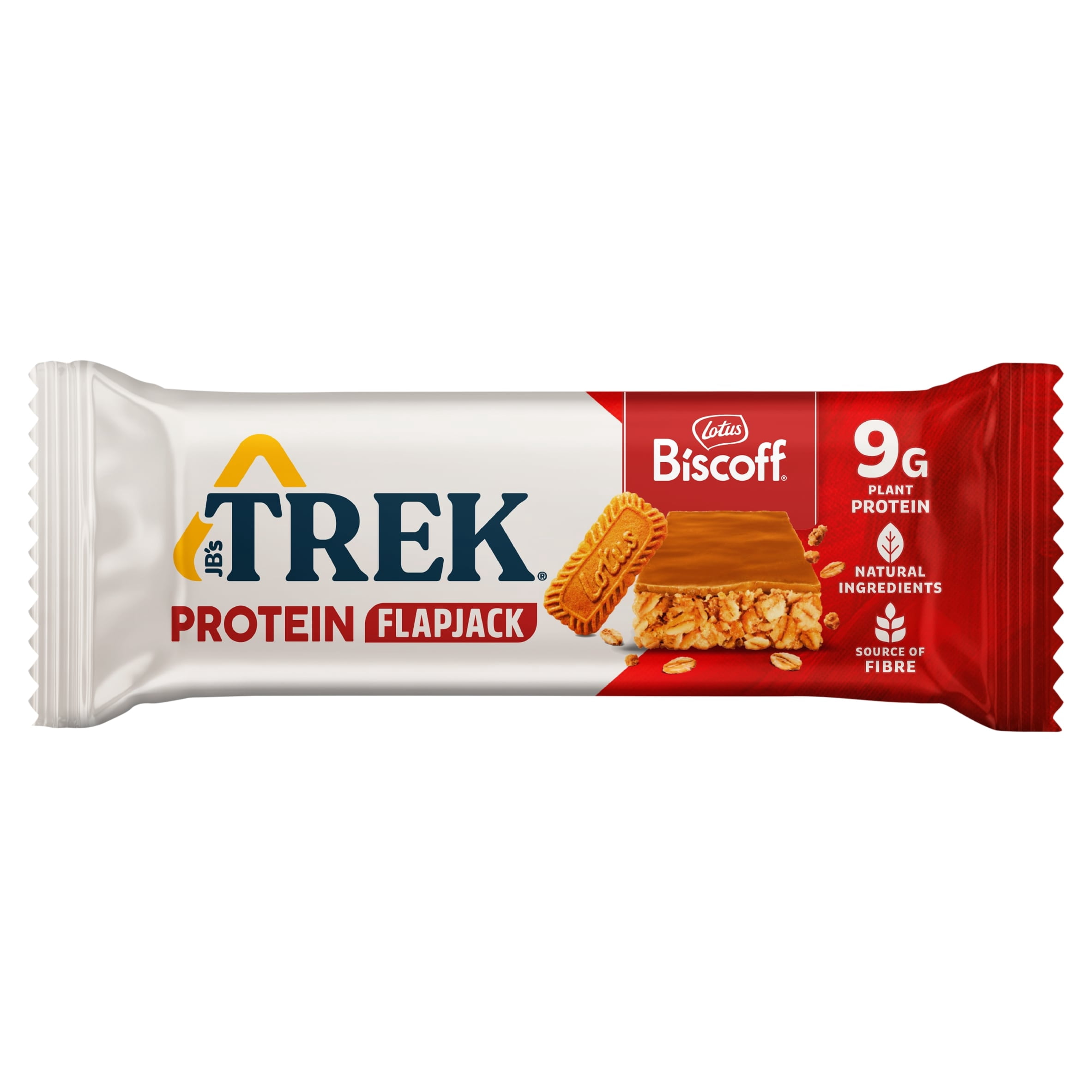 Trek Protein Flapjack with Lotus Biscoff 50g, Imported from Britain ...