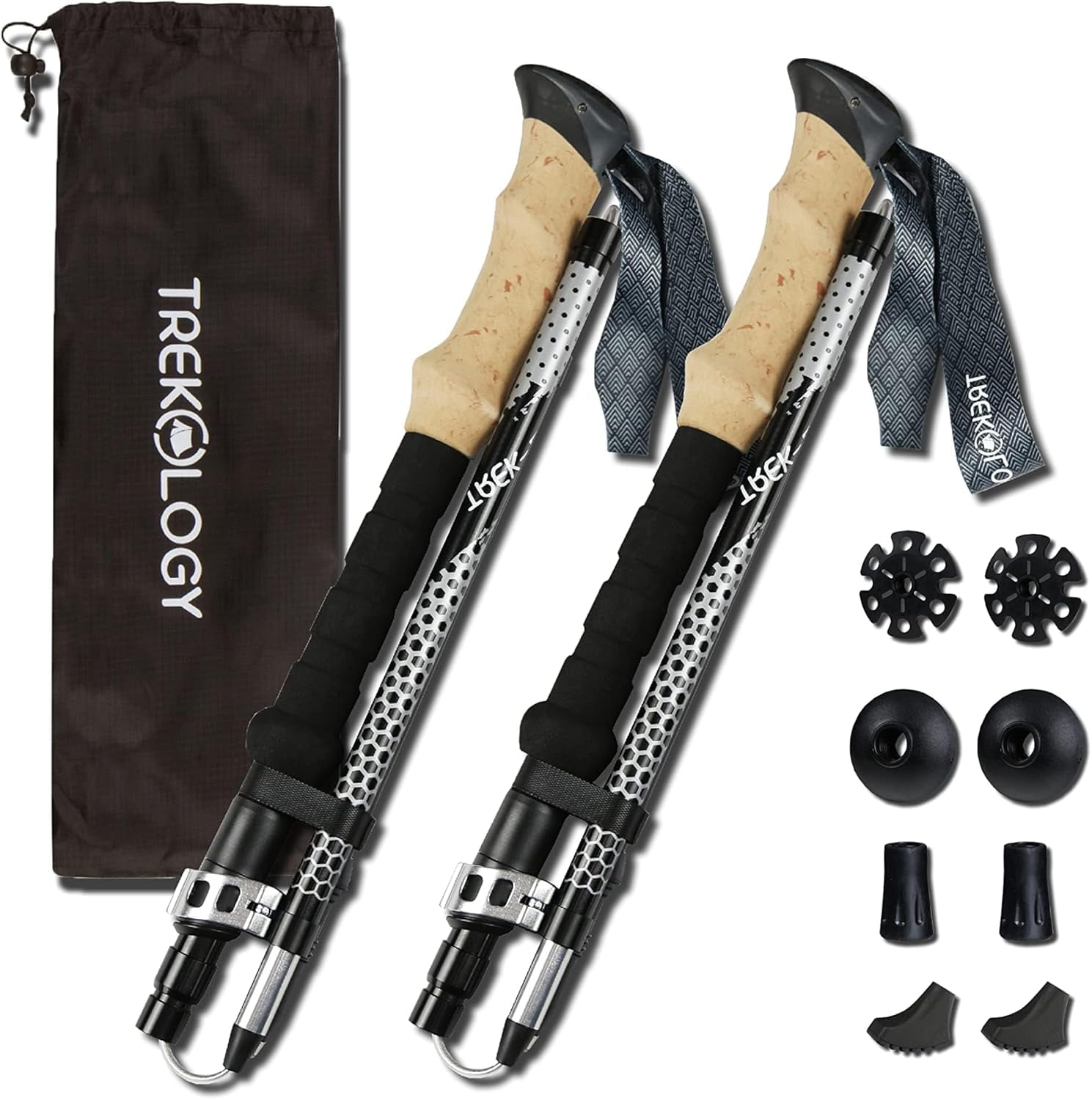 Trek-Z Collapsible Hiking & Trekking Poles - Balance Support for ...