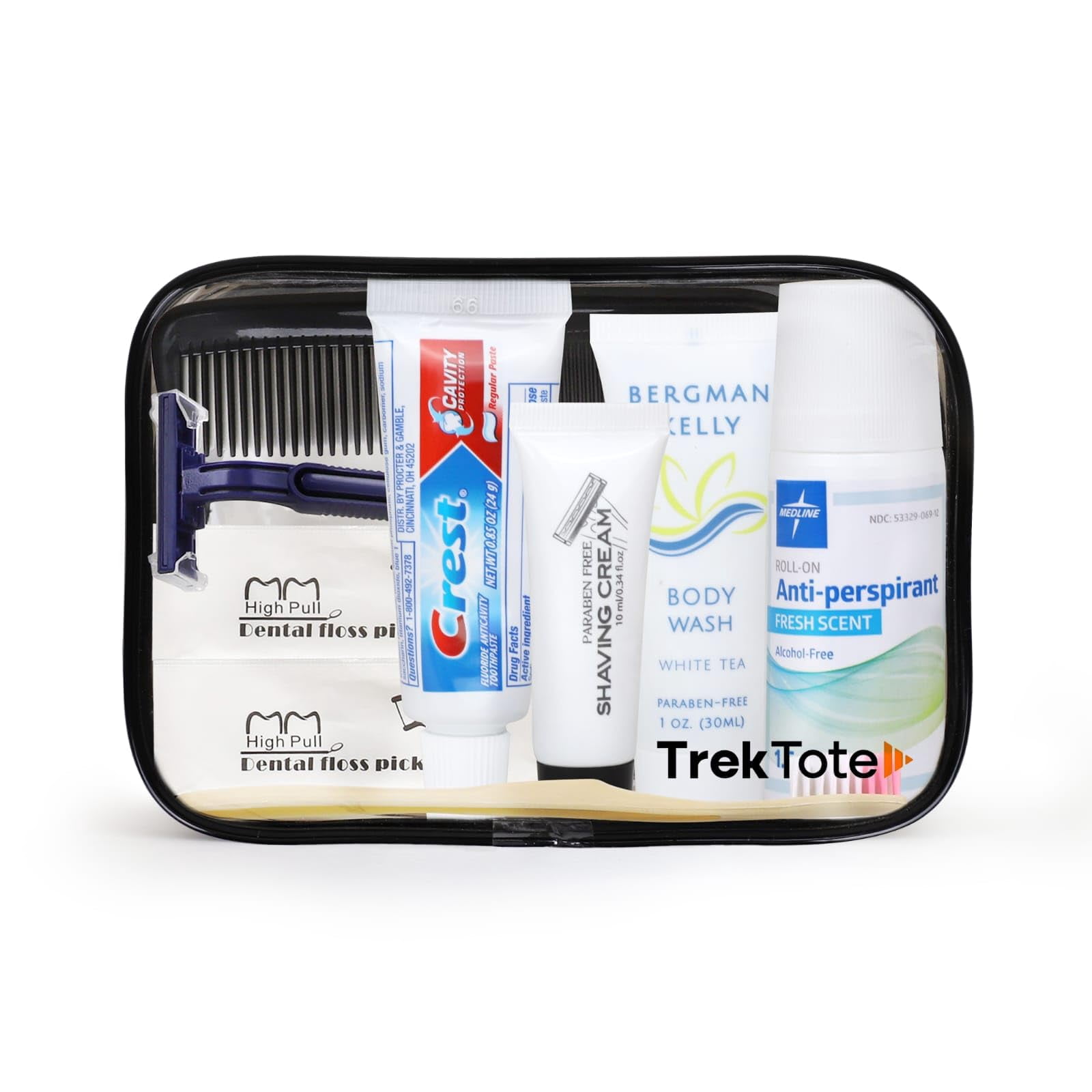 TrekTote 10-Piece Unisex Premium Travel Toiletry Kit - Ready to Go ...
