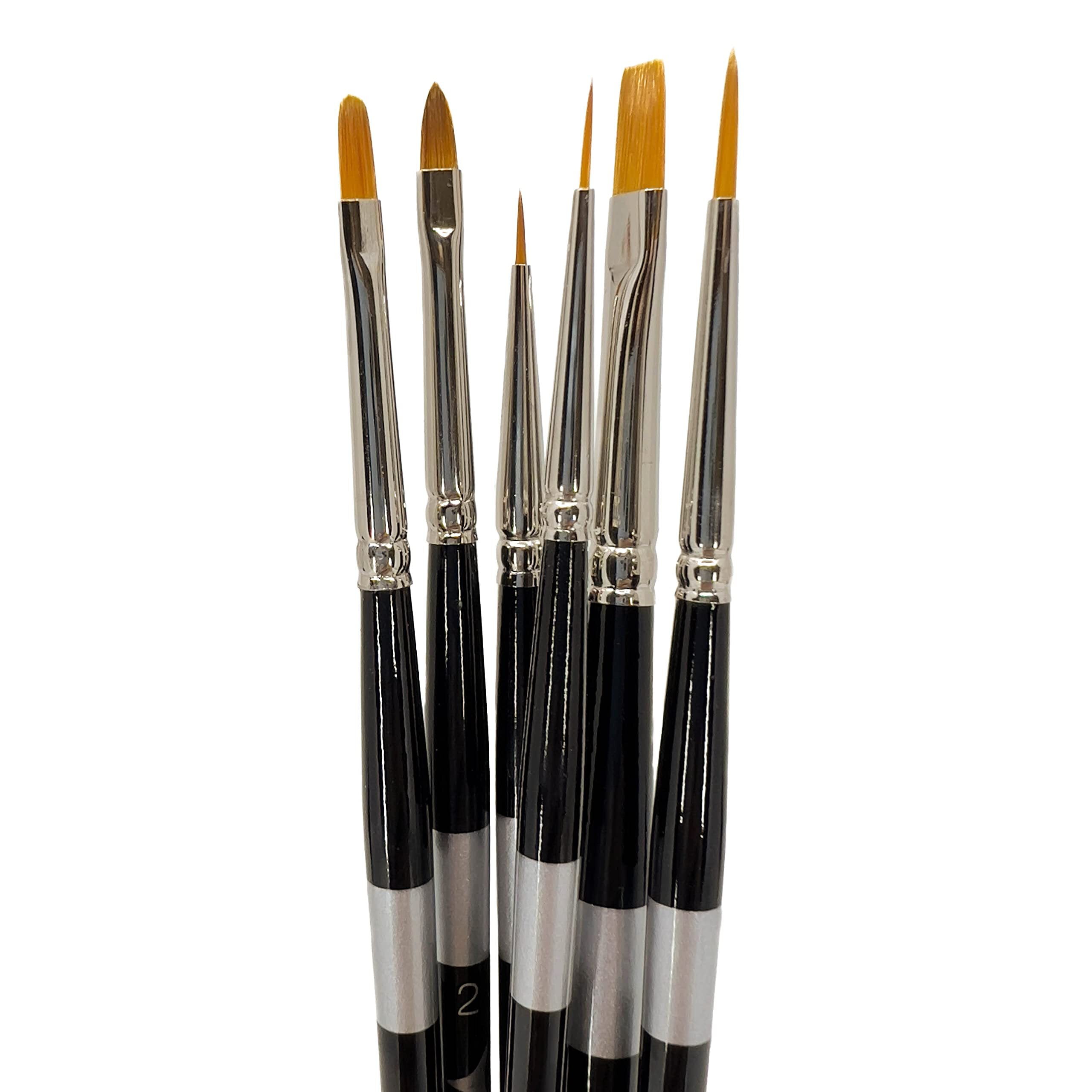 Trekell Golden Taklon Short Handle Top Sellers Brush Set - Walmart.com