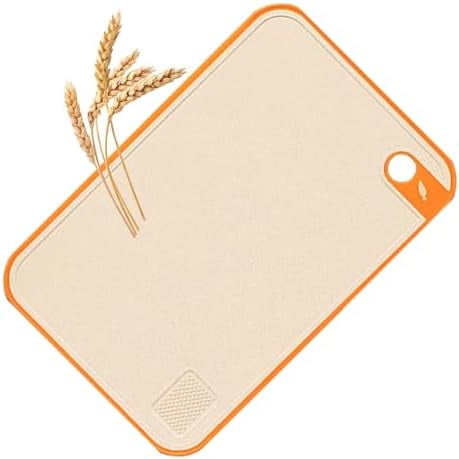 Trekio's Double-Sided Wheat Straw Cutting Board - Non-Toxic, Dishwasher ...