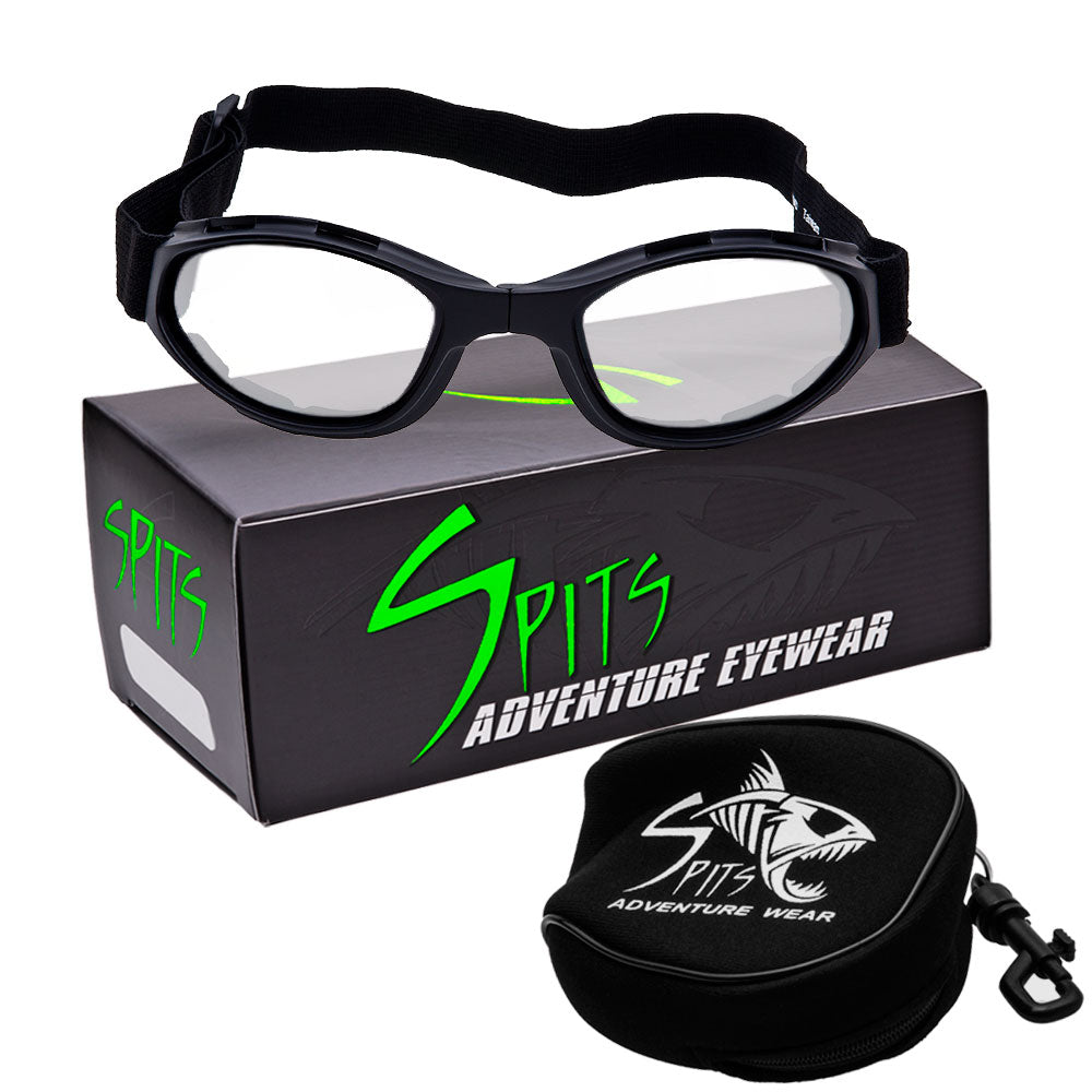 Trekker Compact Folding Goggles with Neoprene Pouch Frame Color: Black ...