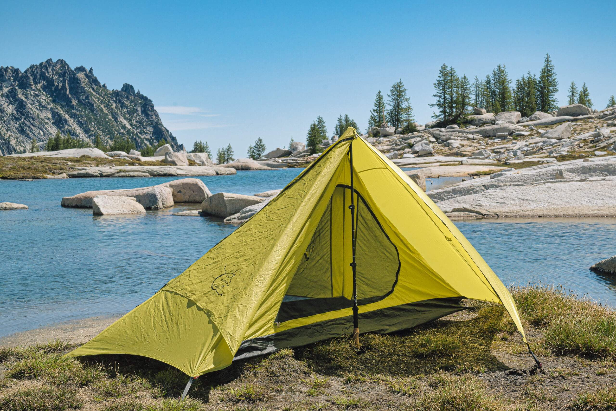 Trekker Pyramid, Two-Layer 1-Person Trekking Pole Tent - Walmart.com