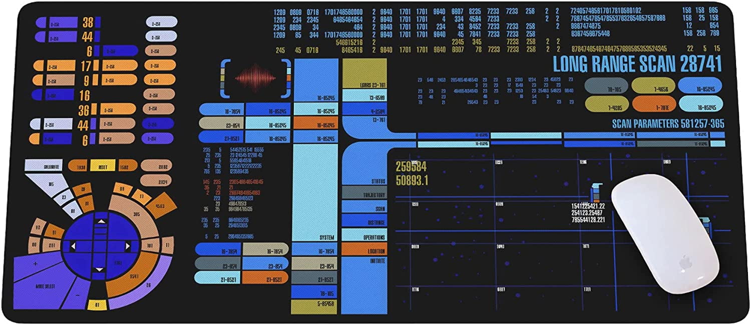Trekkies Trekker Sci-fi Control Console Display Desk Mat, Large Gamer ...