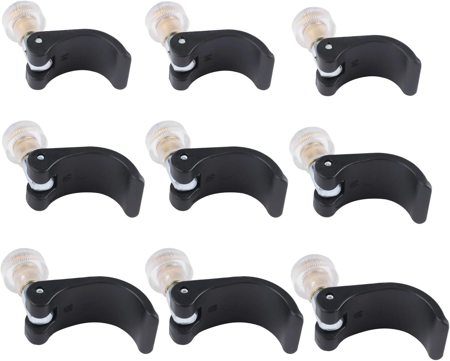 Trekking Pole External Lock Handle Nut Kit 9 PCS Climbing Replacement ...