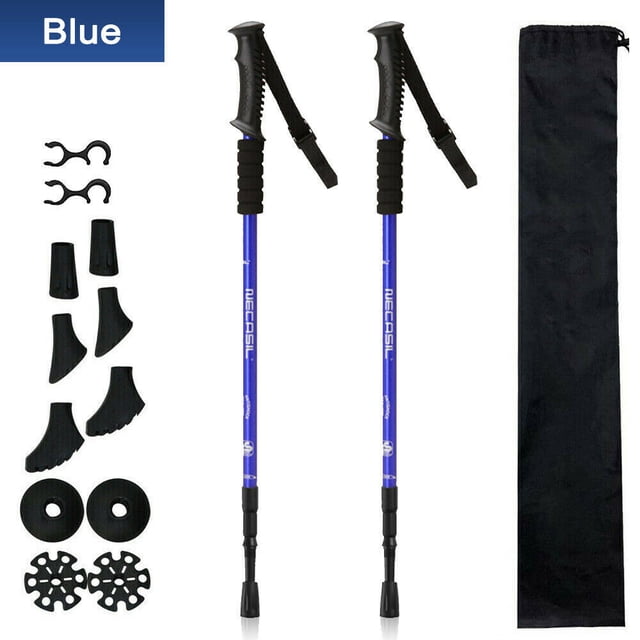 Ayamaya Adjustable Aluminum Trekking Poles, Lightweight Walking Sticks ...