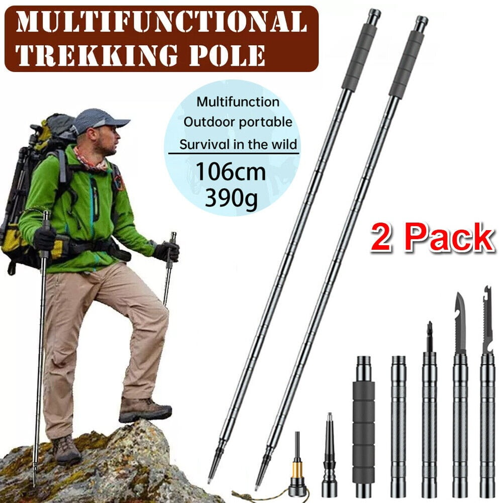 Trekking Poles Set 2Pack,DFITO Alumimum Alloy Lightweight Collapsible ...