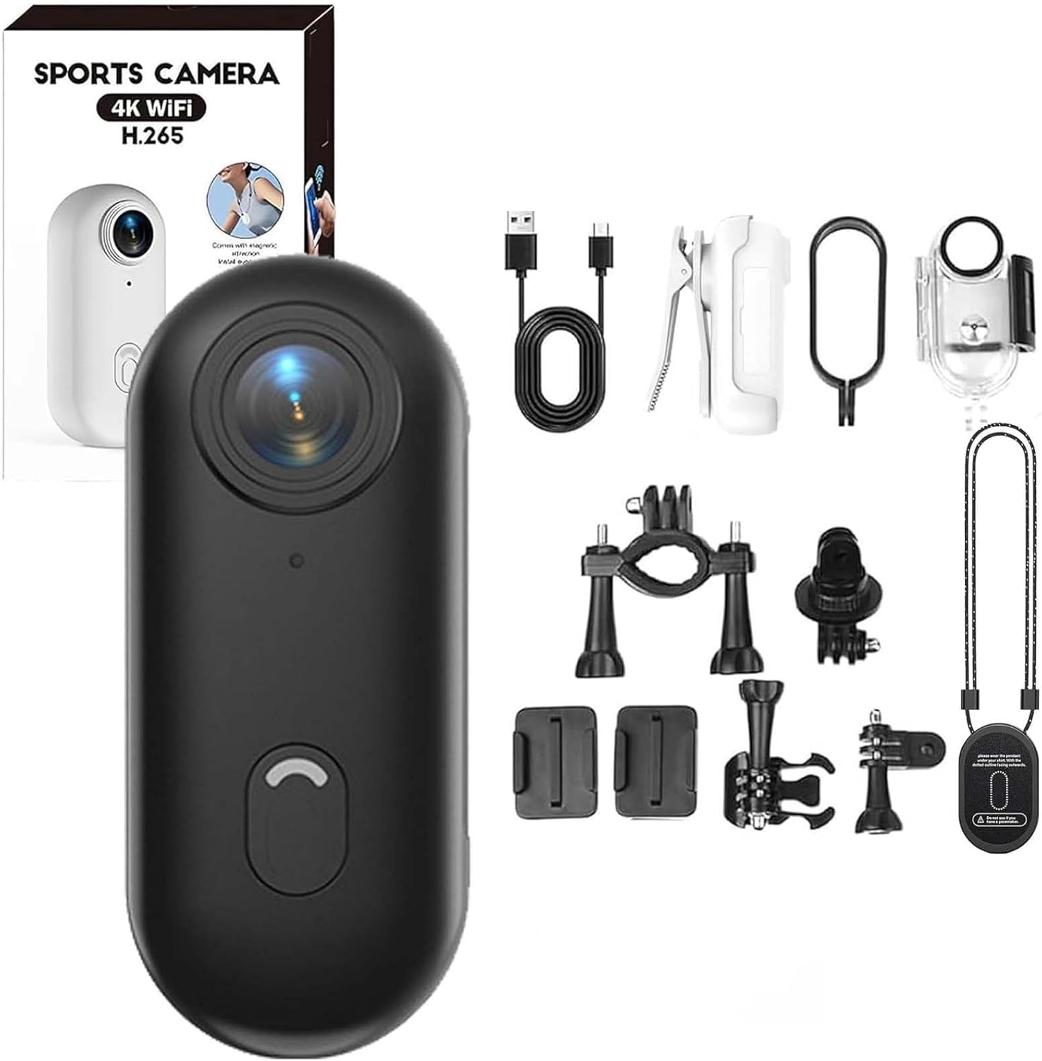 Treklon POV Camera, The Snapcams, Mini Body Camera 4k Waterproof 30m ...