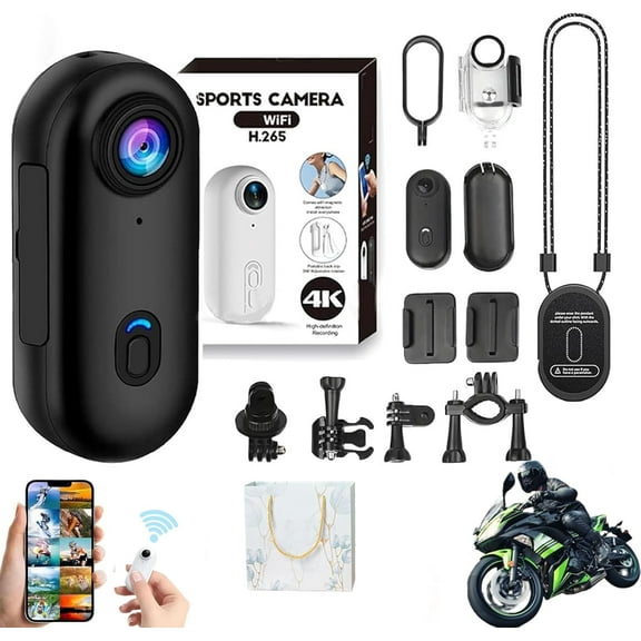 Tactacam 6.0 Sport Action Camera, 4k-60fps, Waterproof, Shockproof, Bluetooth Connectivity, NEW ...