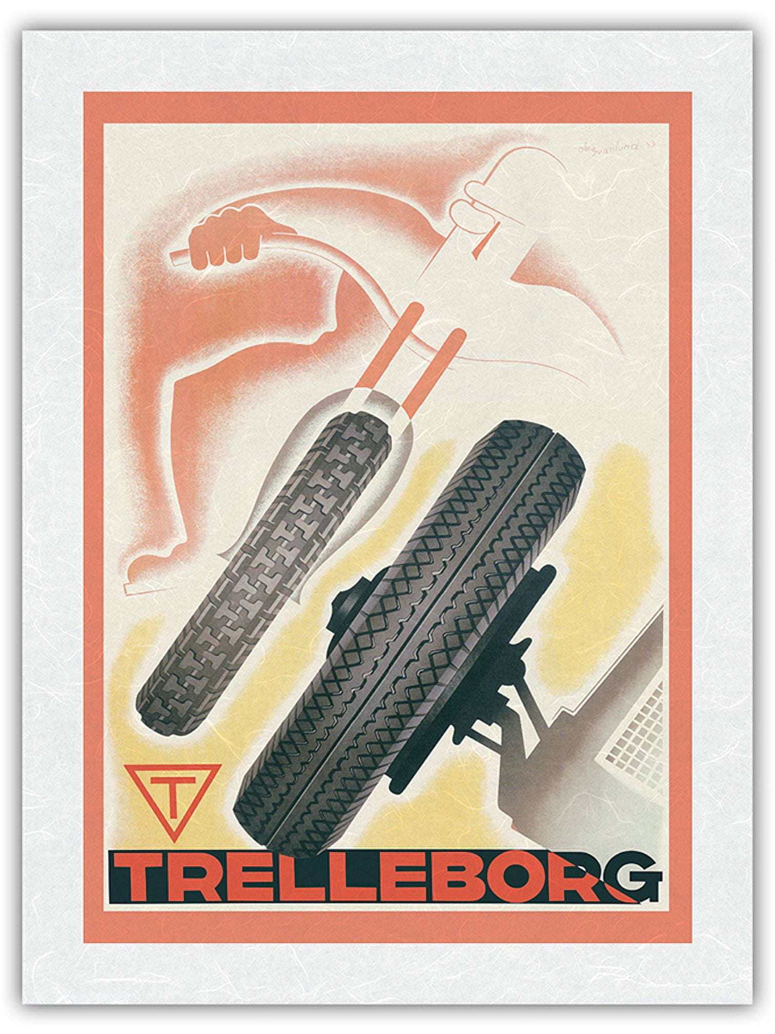 Trelleborg Swedish Tires - Vintage Advertising Poster by Olle Svanlund ...