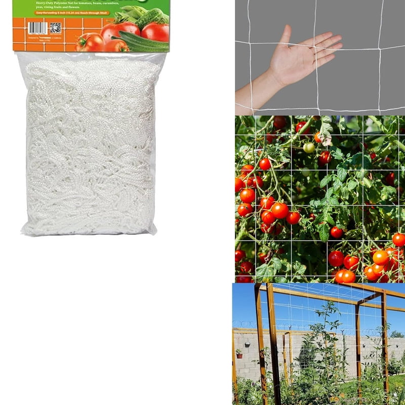 Trellis,Trellis Netting,Plant Netting,Heavy-Duty Polyester Plant ...