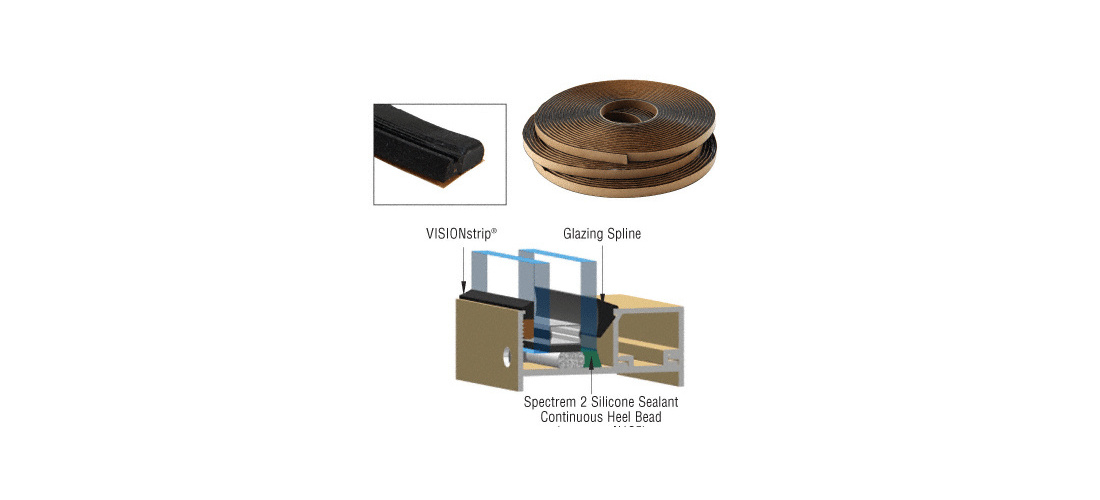 Tremco 733V25-XCP10 .187" VISIONstrip Glazing Seal - pack of 10 ...