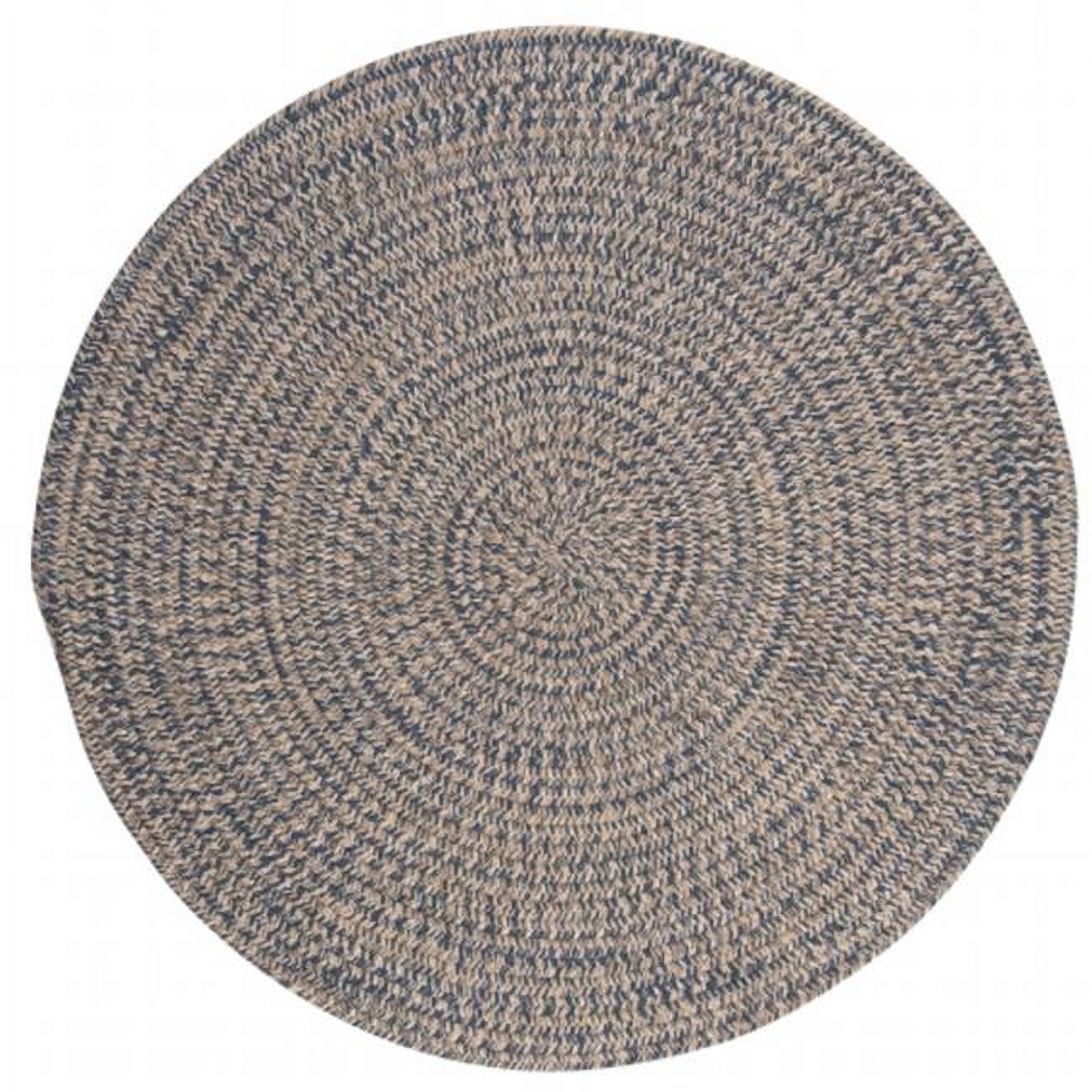 Tremont 8' Round Braided Rug - Denim - Walmart.com