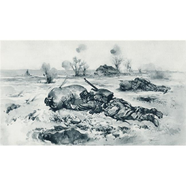 Trench Defences Used As Cover For Advancing Troops French Soldiers ...