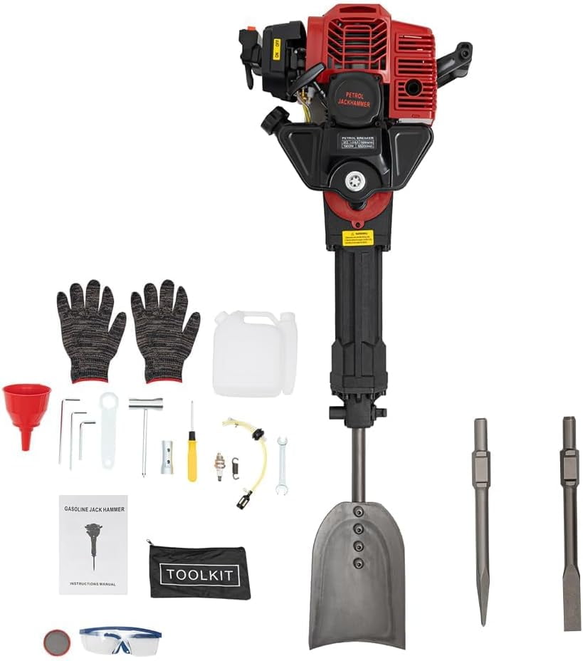 Trench Digger, 52CC 2 Stroke Gas Powered Garden Tree Digger, Petrol ...