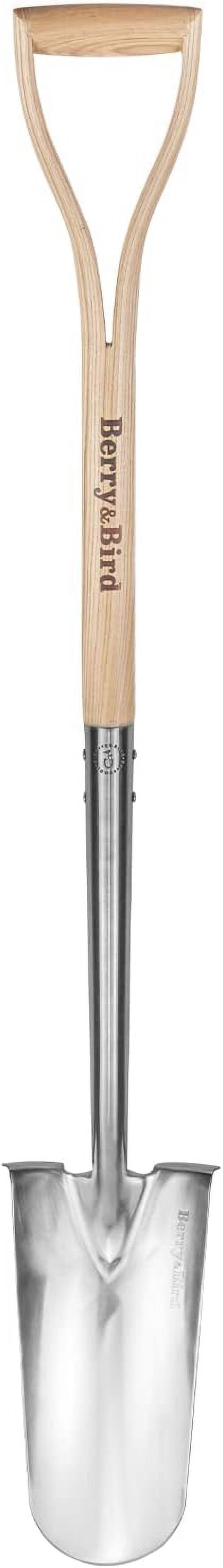 Berry&Bird Trenching Shovel, Garden Drain Spade Shovel with Wood Handle ...