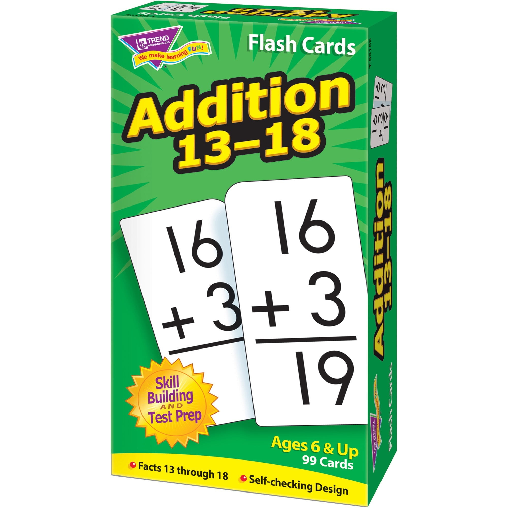 TREND Addition 13-18 Skill Drill Flash Cards - Walmart.com