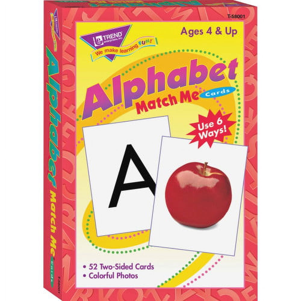 Trend Alphabet Match Me Flash Cards, Each - Walmart.com
