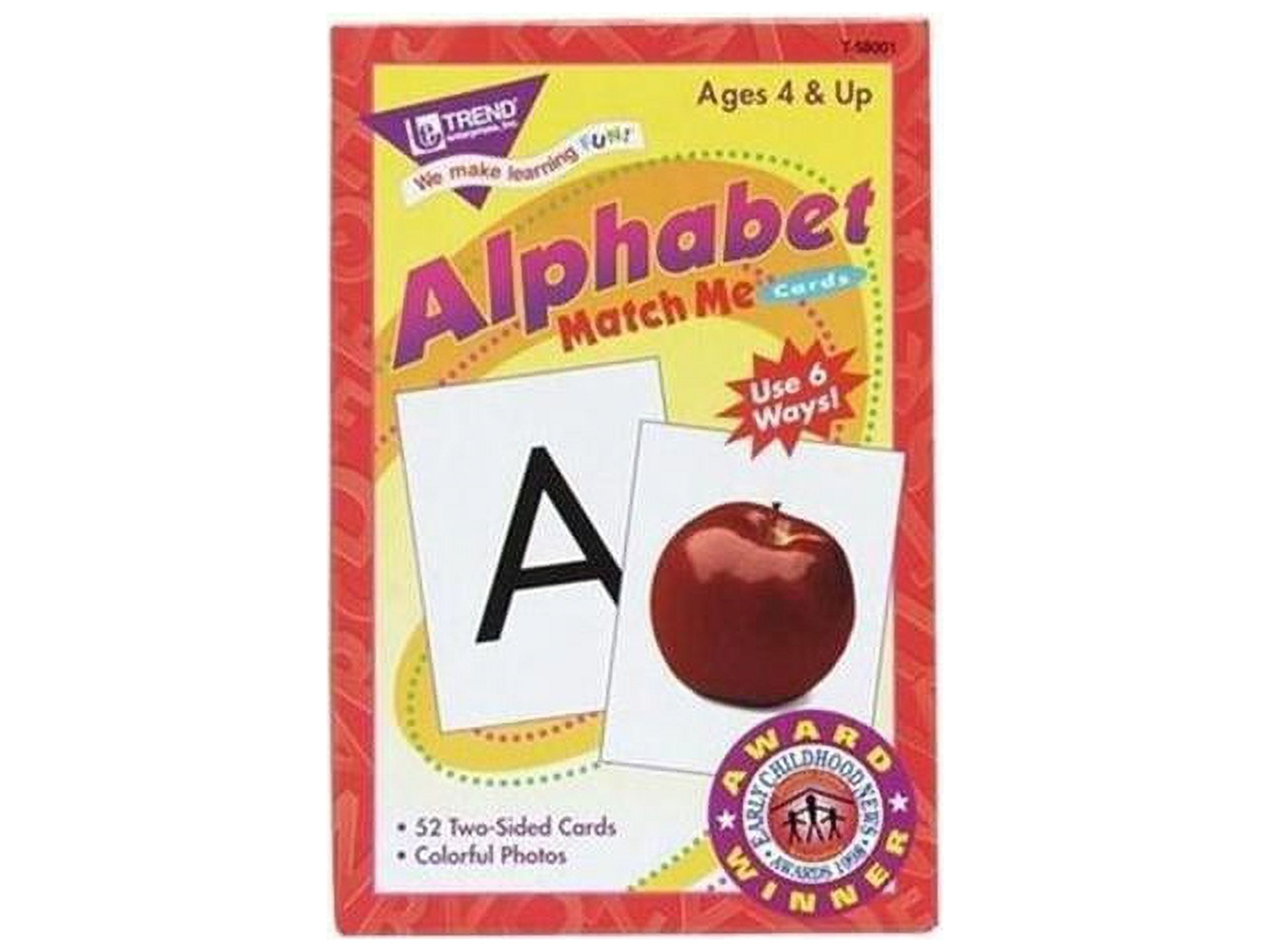 Trend Alphabet Match Me Flash Cards - Walmart.com