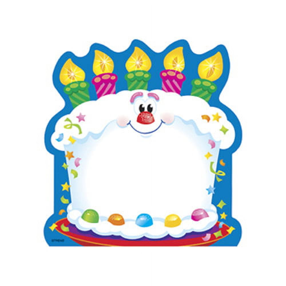 Trend Bright Birthday Shaped Note Pad - Walmart.com