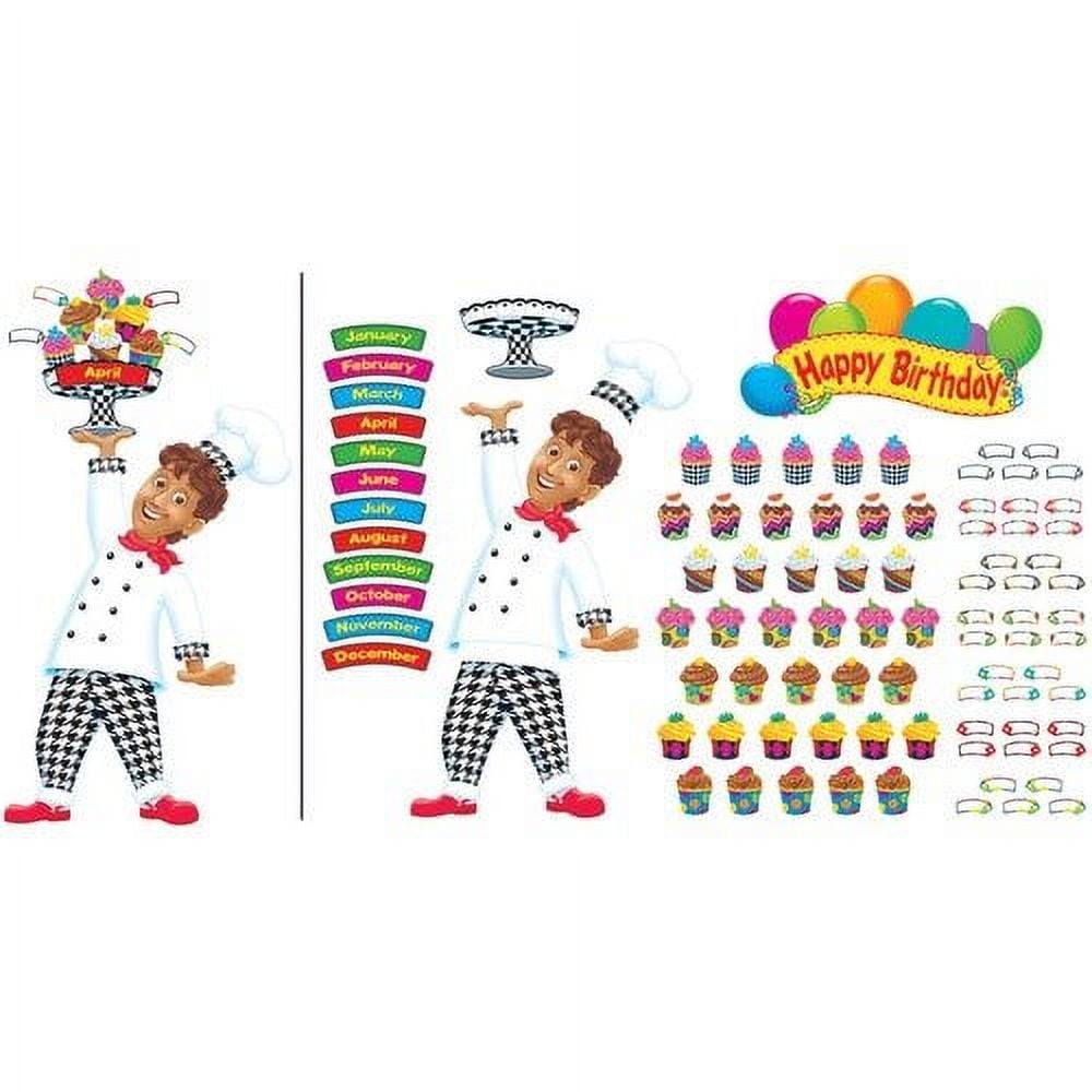 Trend, TEP8350, Happy Birthday Bake Shop Bulletin Board Set, 93 / Pack ...