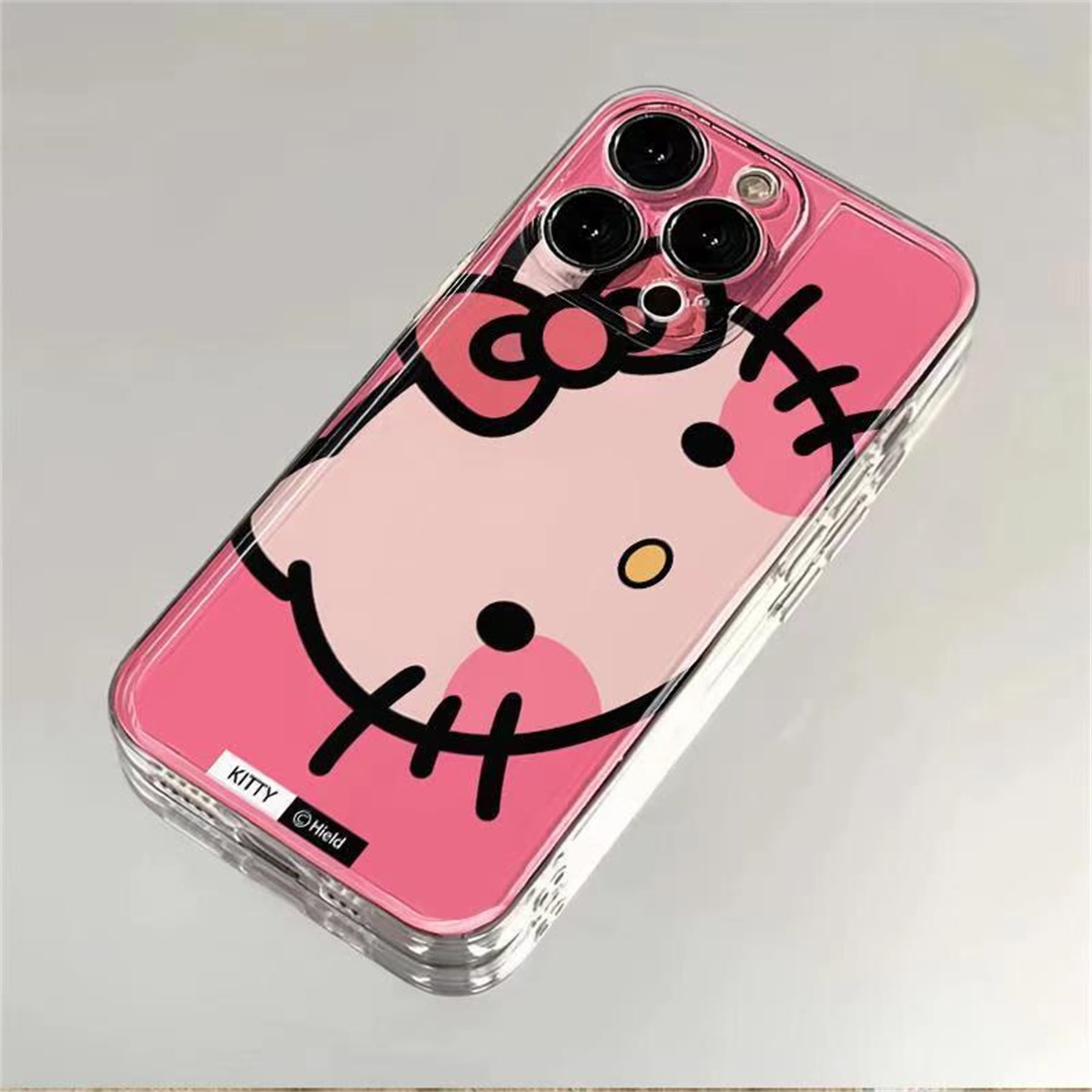 Trend Cartoon Cute Hello Kitty Pink Big Face Y2K Sweet Phone Case For ...