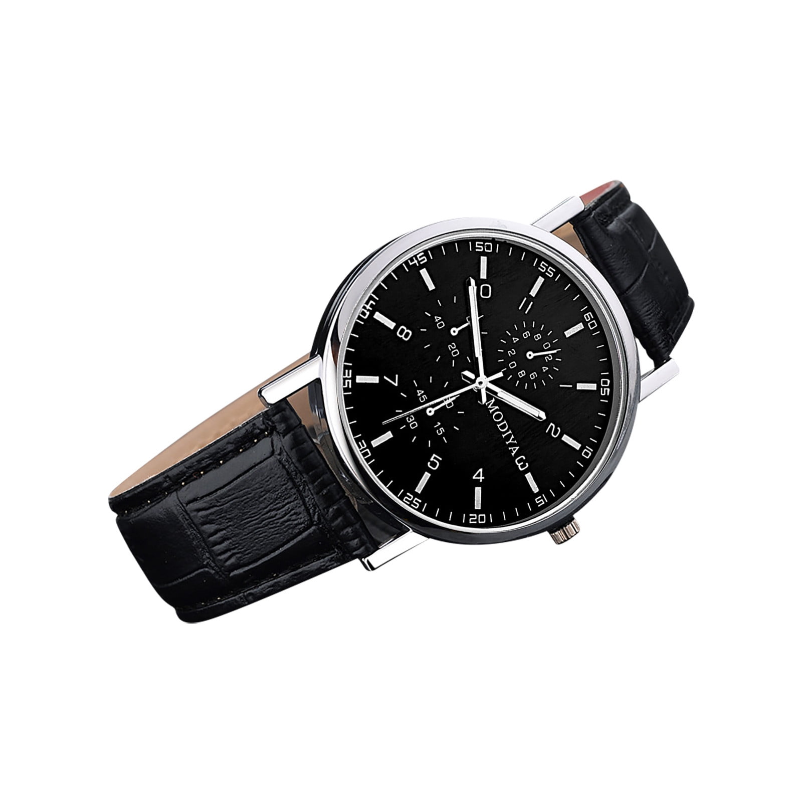 Trend Creative Dial Roman Scale Belt Classic Calendar Strap Men's Watch ...