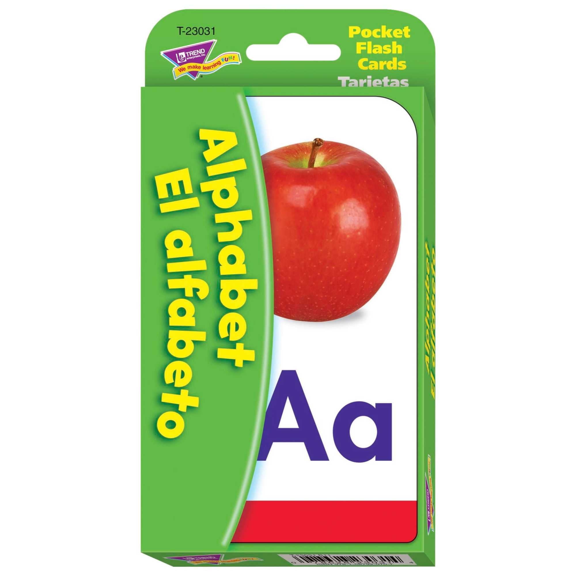 Trend Enterprises Bilingual Alphabet Flash Cards, Set of 56 - Walmart.com