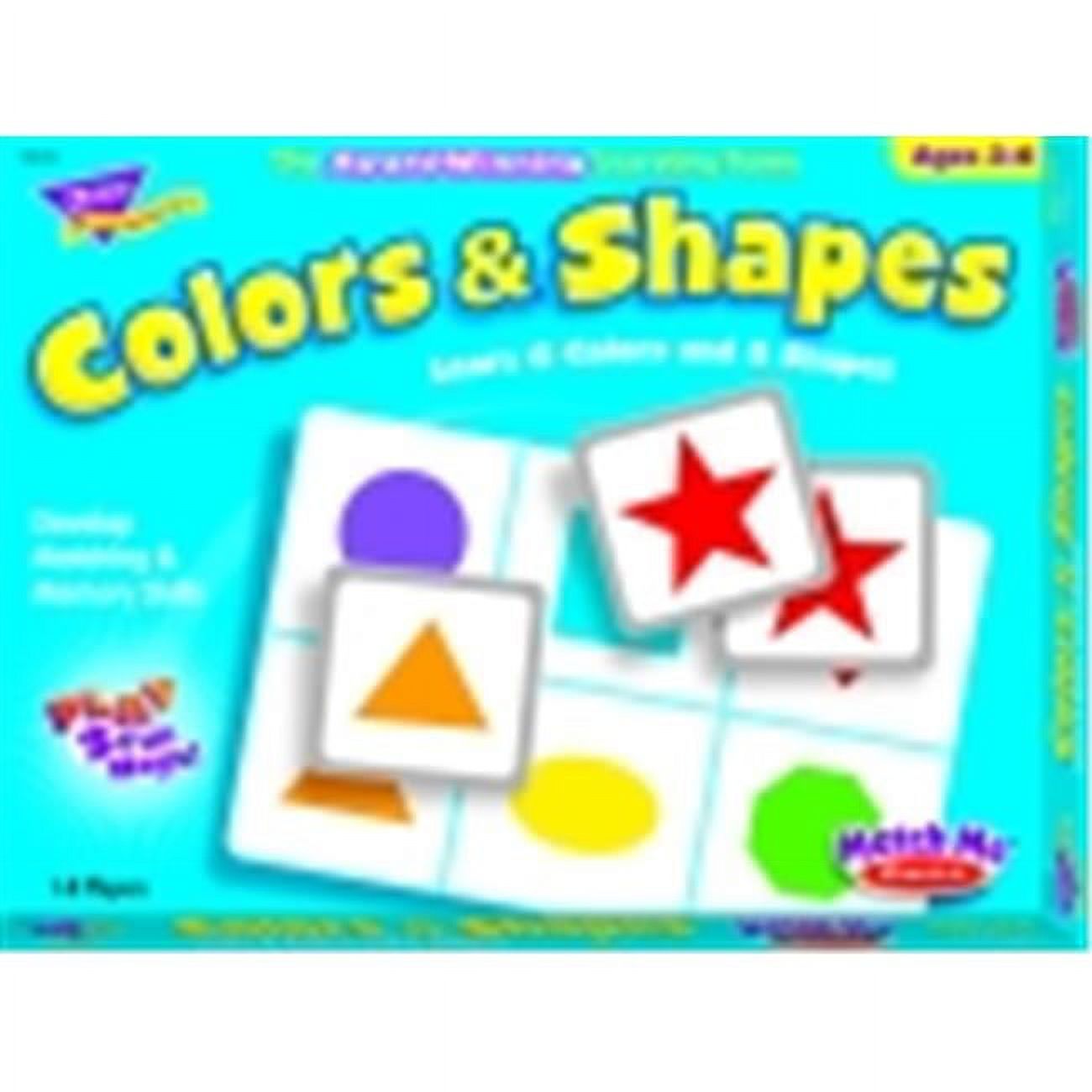 Trend Enterprises Colors And Shapes Match Me Game - Walmart.com