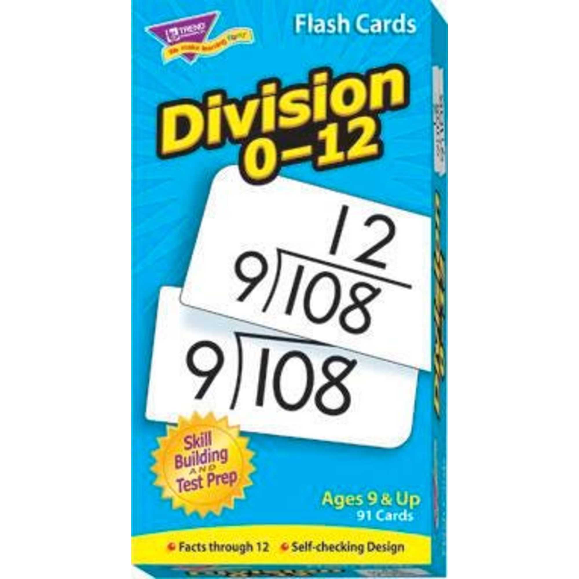Trend Enterprises Division Math Flash Cards, Set of 91 - Walmart.com