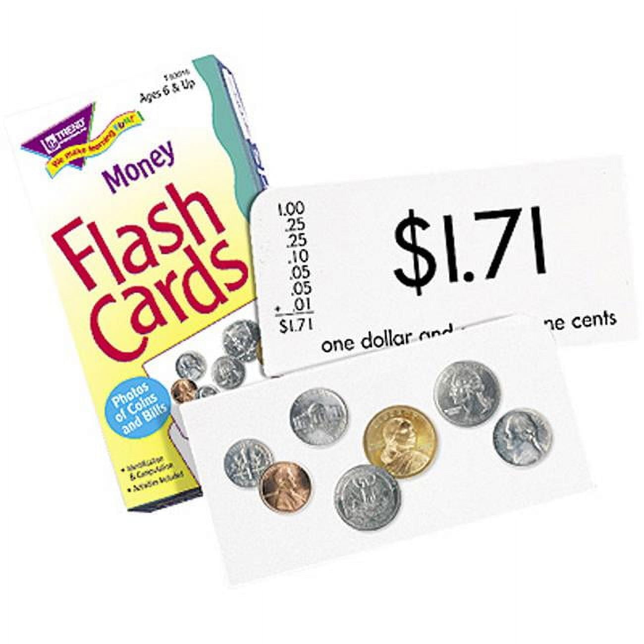 Trend Enterprises Flash Cards Money-96/Box - Walmart.com