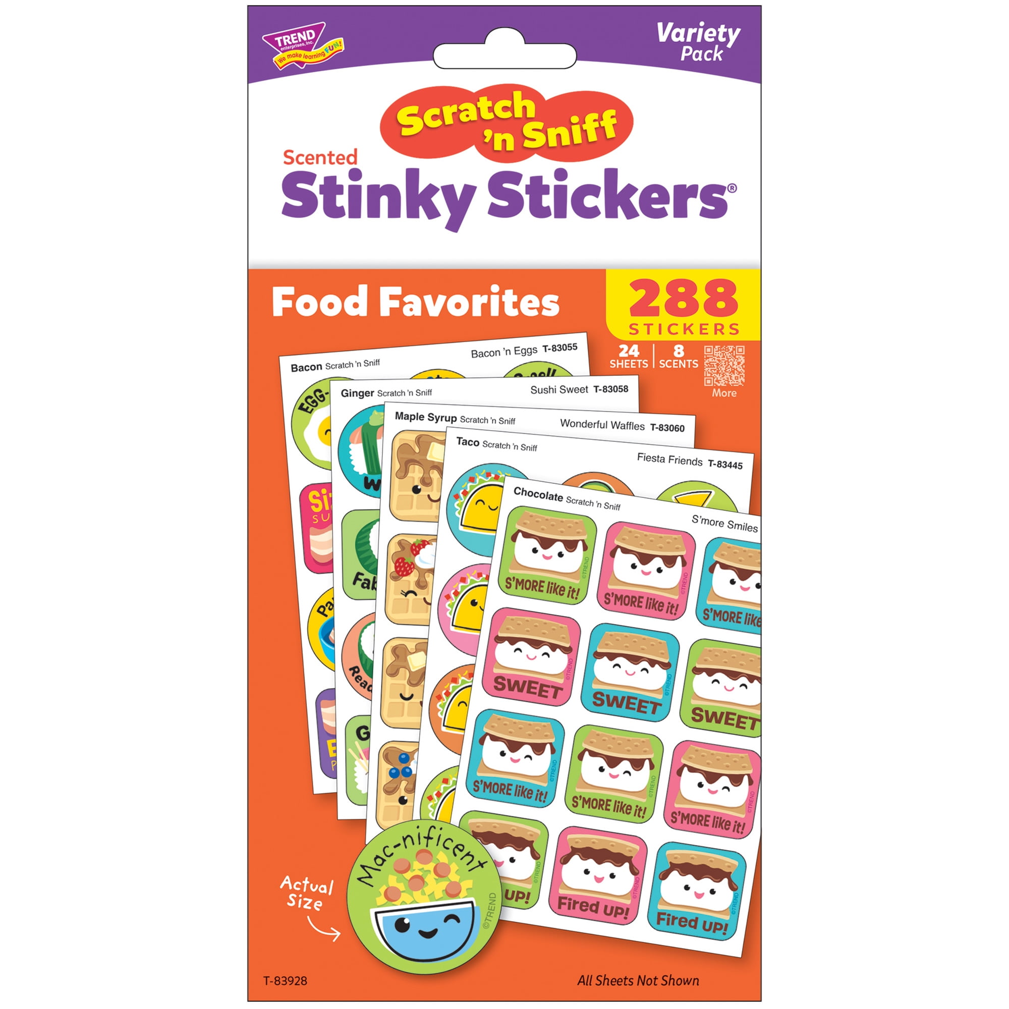 TREND: Scratch 'N Sniff: Food Favorites - 288ct Scented Stinky Stickers ...