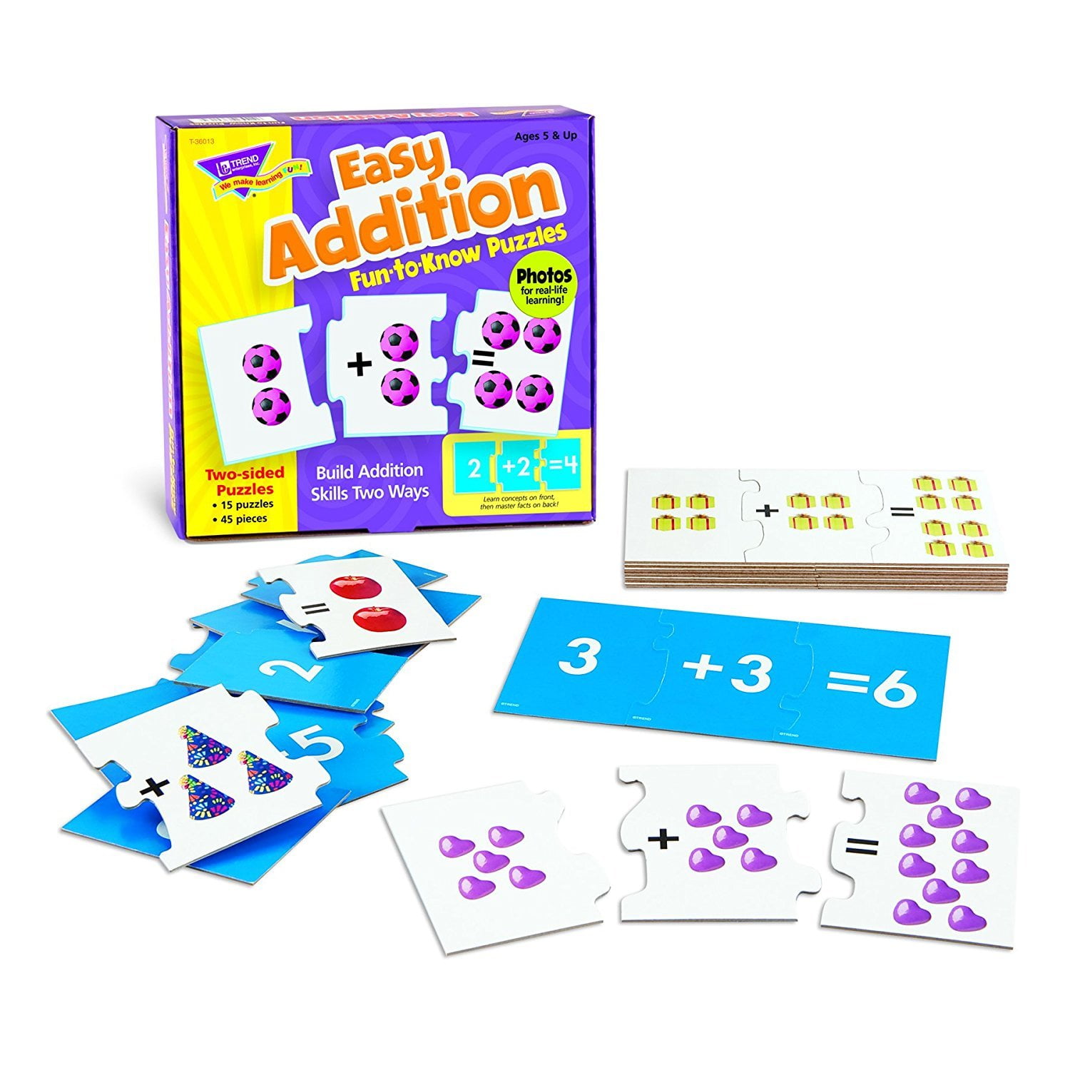 Trend Enterprises: Fun-to-Know Puzzles: MMF7 Easy Addition, Learn to ...
