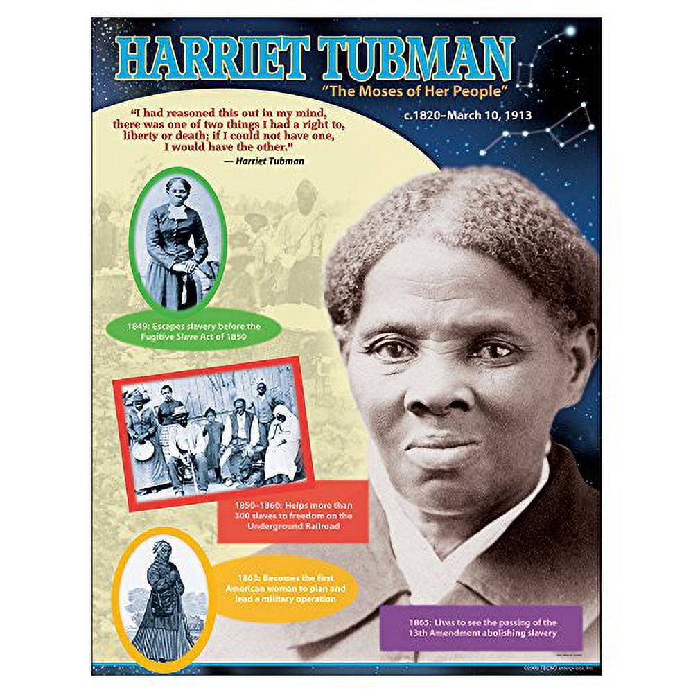 Trend Enterprises Inc Harriet Tubman Learning Chart, 17" X 22 ...