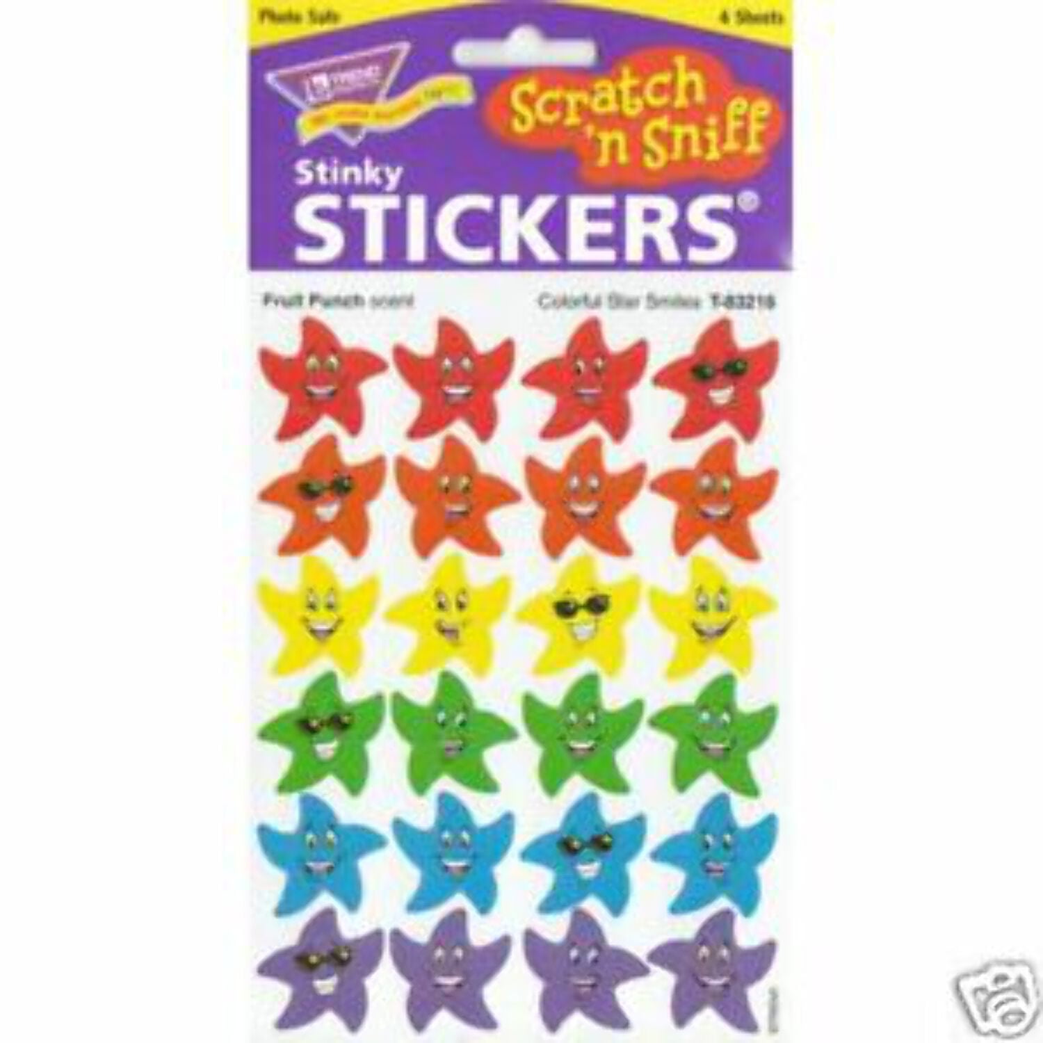 Trend Enterprises Inc. T-83216 Stinky Stickers Colorful Star Smile ...