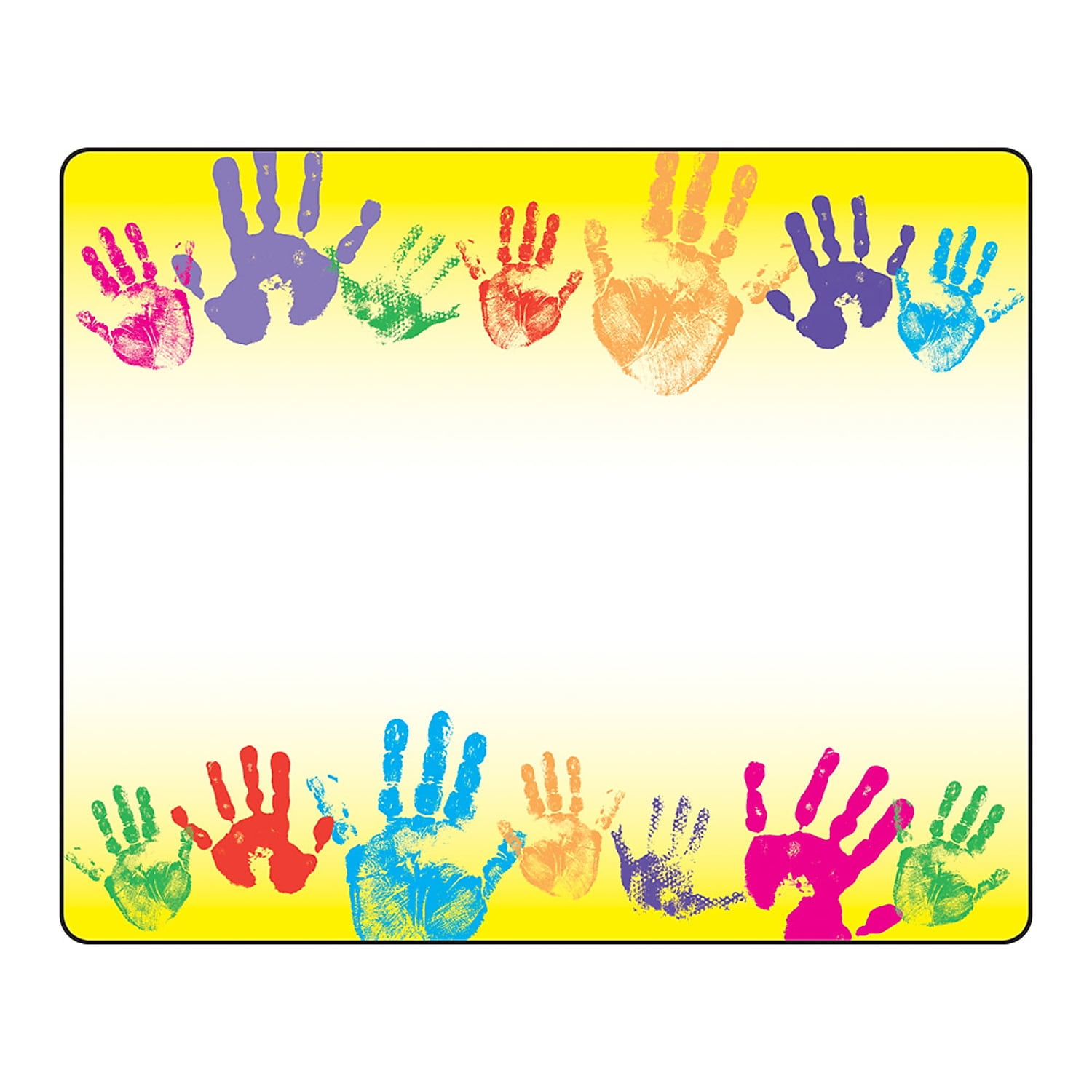 RAINBOW HANDPRINTS Terrific Labels [T68005] - Walmart.com