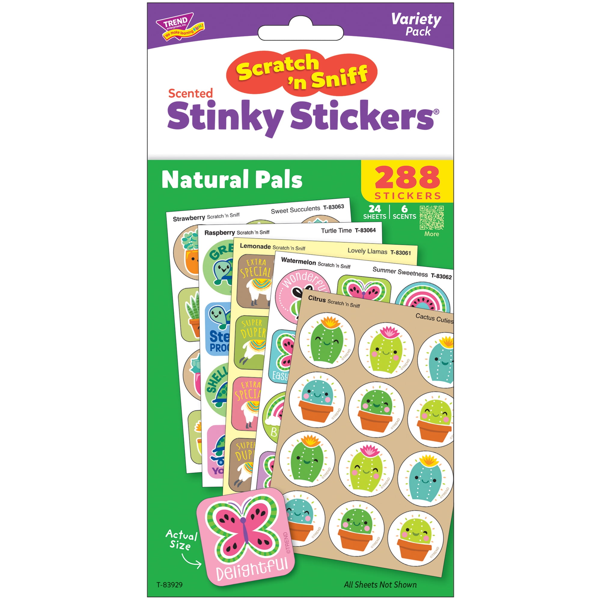 TREND: Scratch 'N Sniff: Natural Pals - 288ct Scented Stinky Stickers ...