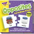 Trend Enterprises Opposites 2-Piece Puzzles, Assorted Themes, Set of 24 ...