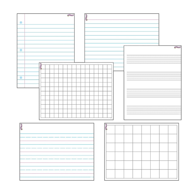 Trend Enterprises Paper Whiteboard 17" x 22" 6/Pack (T27906) T-27906 ...