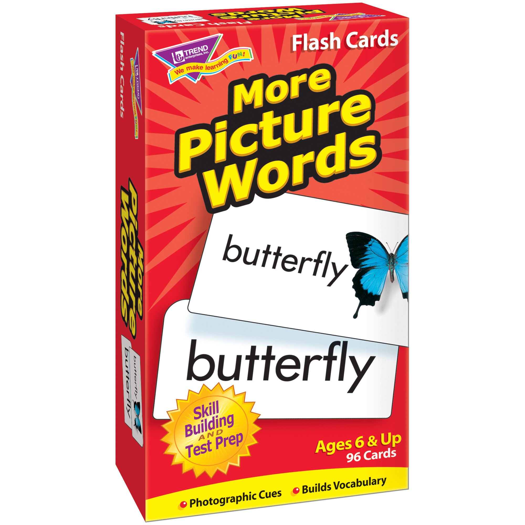 Trend Enterprises: More Picture Words Skill Drill Flash Cards, Great ...