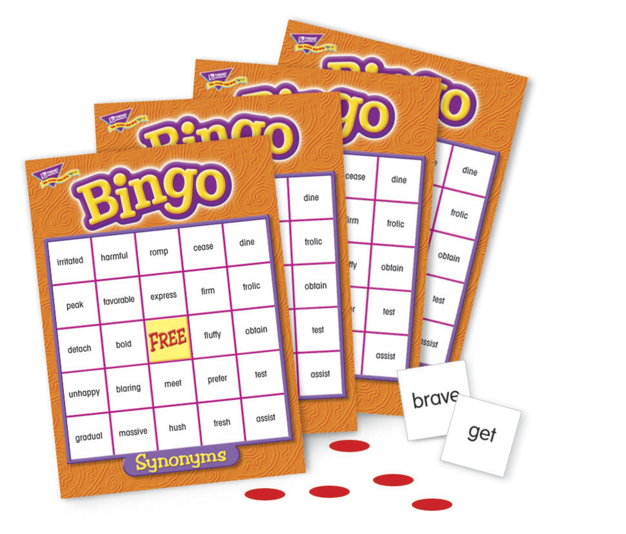 Trend Enterprises: Synonyms Bingo STF9 Game, Exciting Way for Everyone ...