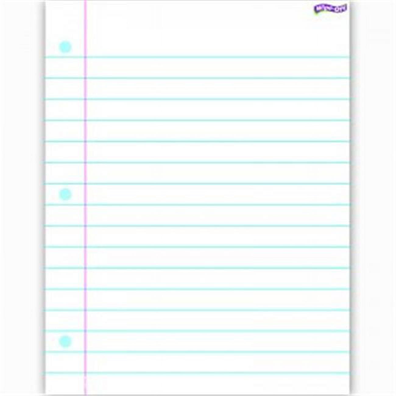 Trend Enterprises T-27308BN 17 x 22 in. Notebook Paper Wipe Off Chart ...
